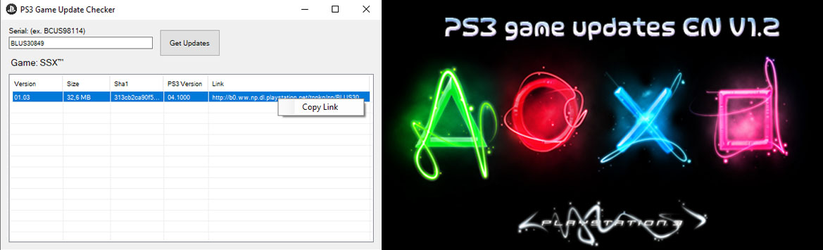 PS3 Game Updates